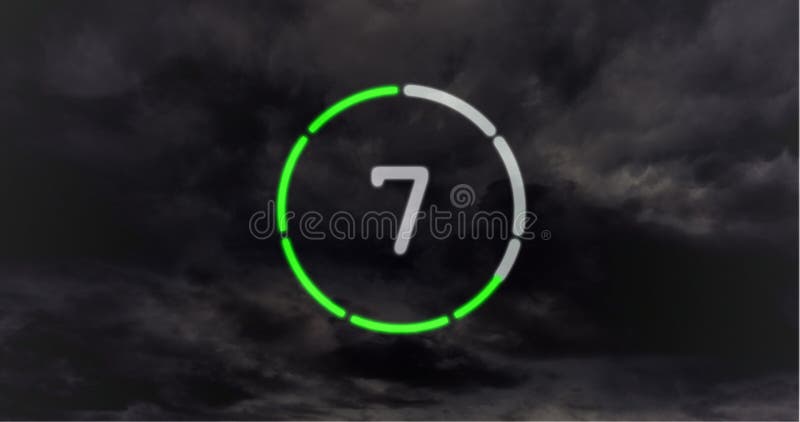 Countdown image 4k stock illustration. Illustration of clock - 247274674