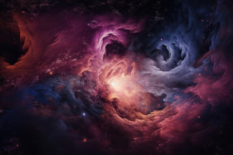 The Countdown, Launch and Blast-off of a Rocket into the Starscape ...