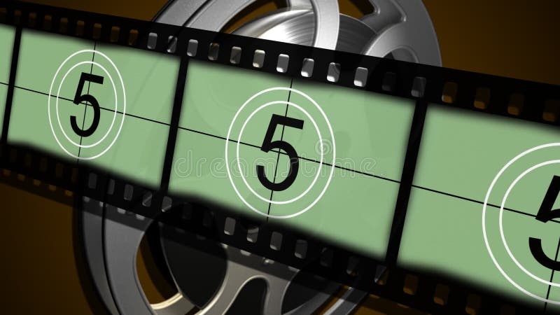 Countdown Leader Film Strip Stock Footage - Video of open, movie: 44002496