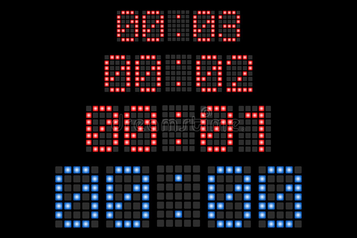 Led Countdown Timer Stock Illustrations – 1,201 Led Countdown Timer ...
