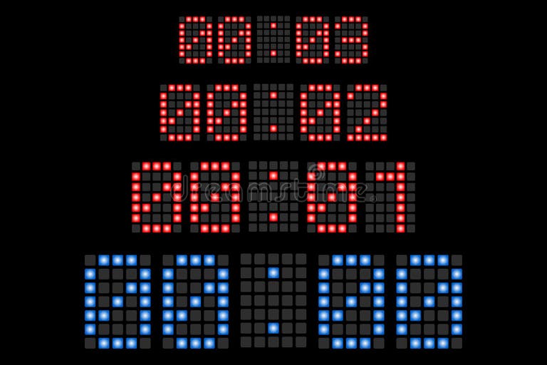 Led Countdown Timer Stock Illustrations – 1,634 Led Countdown Timer ...