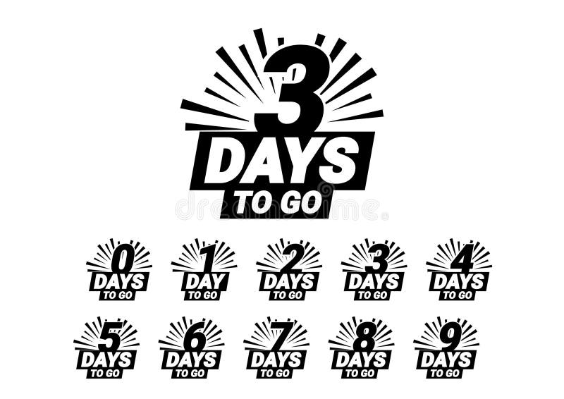 Countdown Left Days Banner. Count Time Sale Stock Vector - Illustration ...