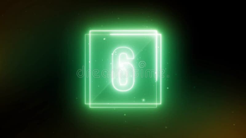 Countdown Neon Lights Numbers. Countdown from Ten Stock Video - Video ...