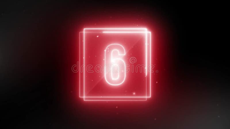 Countdown Neon Lights Numbers. Countdown from Ten Stock Footage - Video ...