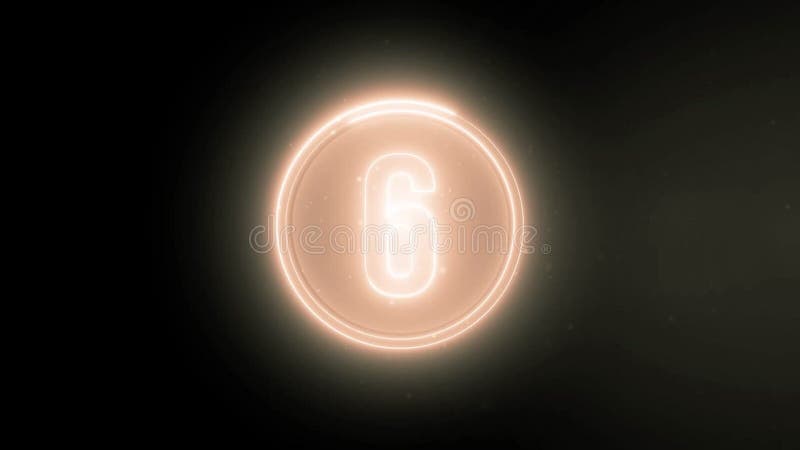 Countdown Neon Lights Numbers. Countdown from Ten Stock Video - Video ...