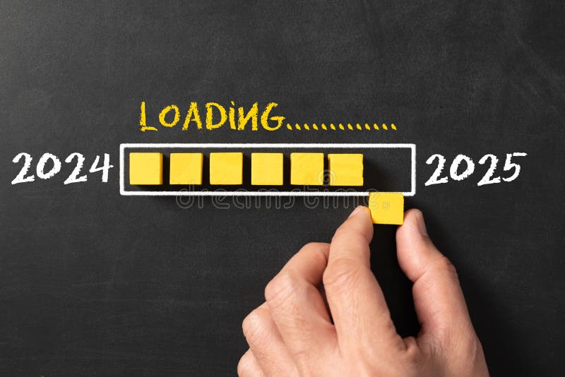 Countdown new year 2025 stock image. Image of board - 341071663