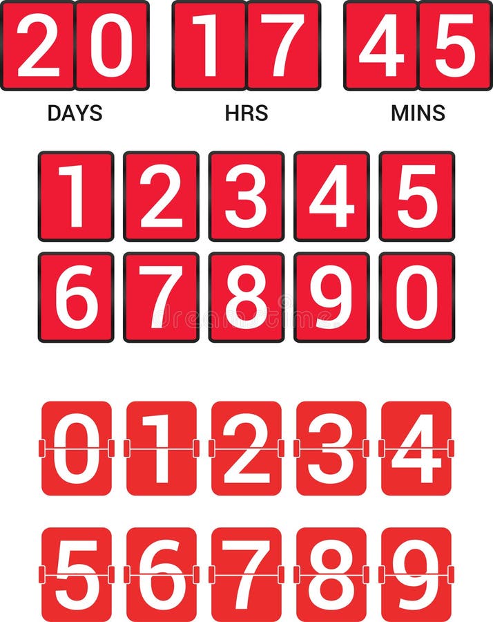 Countdown Numbers Flip Counter. Counter with All Numbers Stock Image ... Countdown Numbers Flip Counter. Counter with All Numbers Stock Image ...