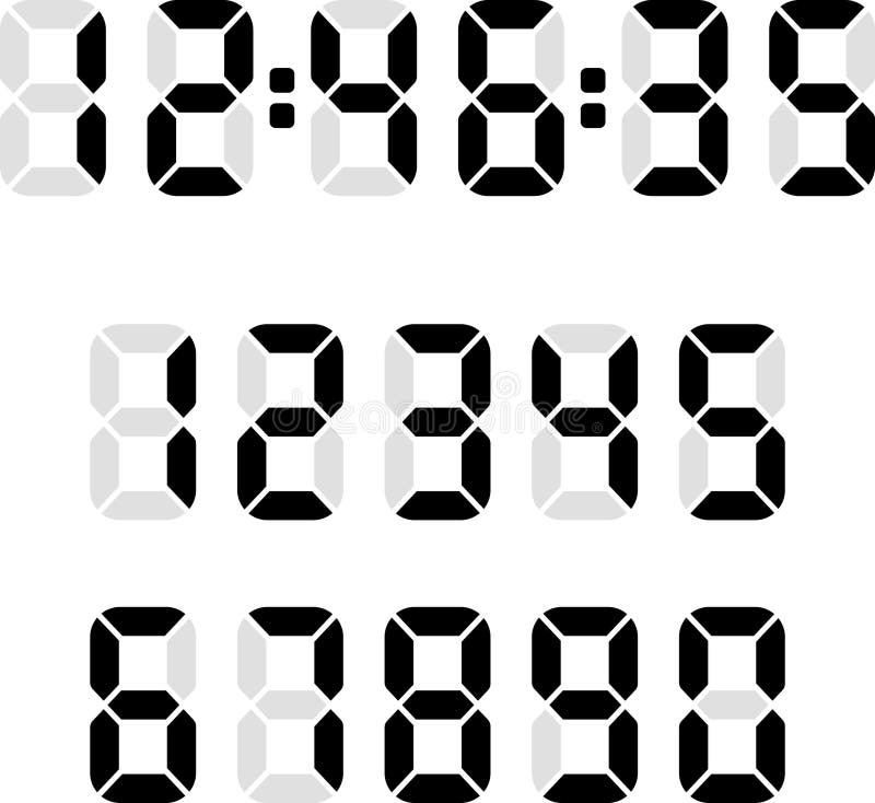 Countdown Numbers Flip Counter. Counter with All Numbers Stock Photo ...