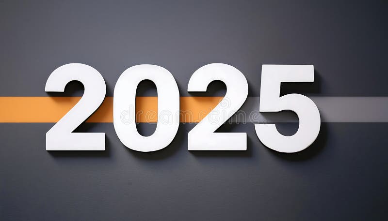 Countdown Progress Bar Showing the Year 2025 in a Sleek and Minimalist ...