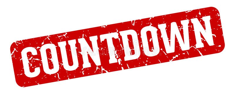 Countdown Rectangular Sign. Countdown Stamp Stock Vector - Illustration ...