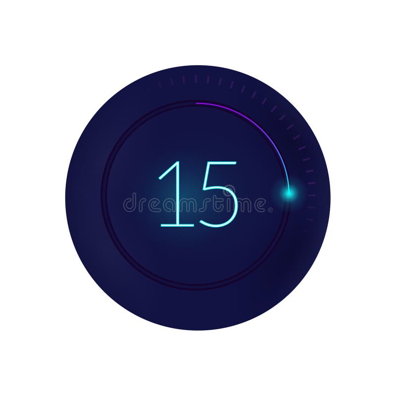 Countdown 15 Seconds Composition Stock Vector - Illustration of ...