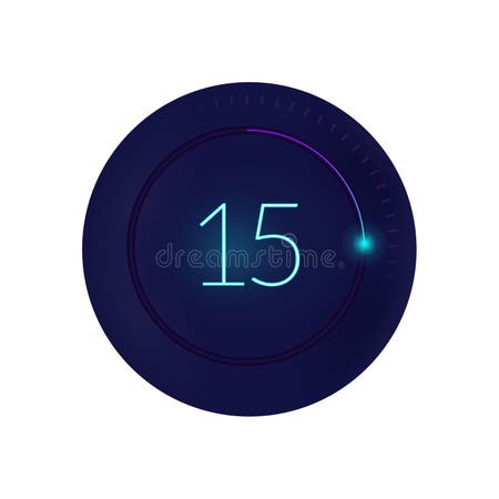 Countdown 15 Seconds Composition Stock Vector - Illustration of ...