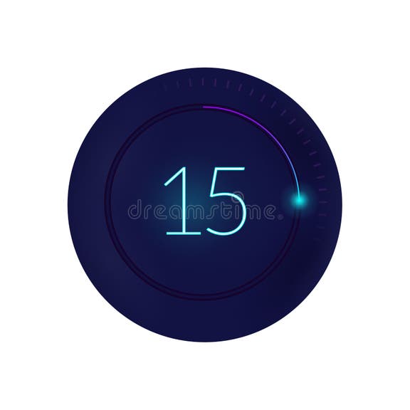 Countdown 15 Seconds Composition Stock Vector - Illustration of ...