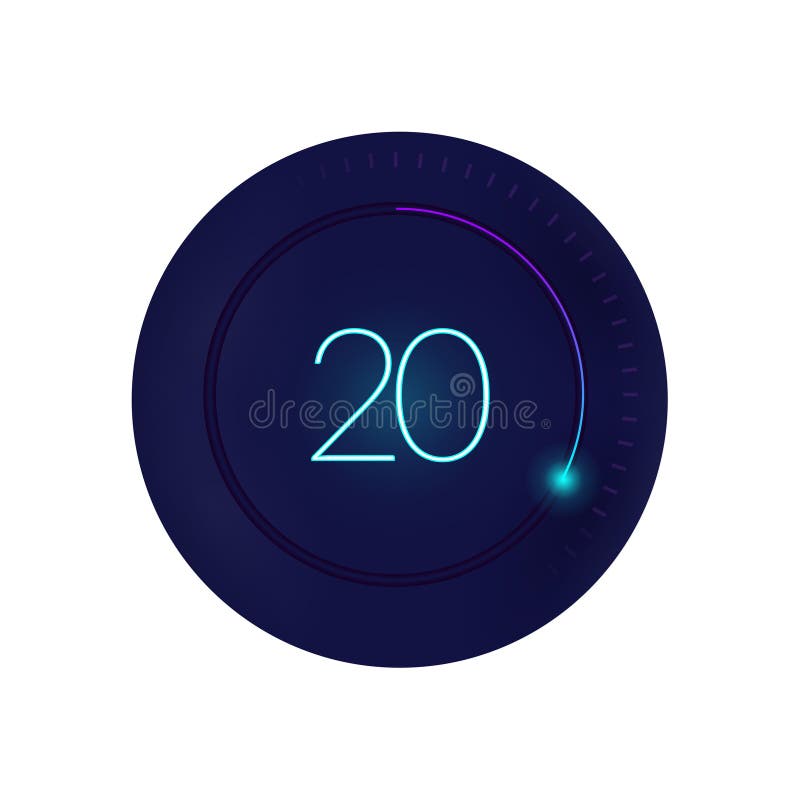 Countdown 40 Seconds Composition Stock Vector - Illustration of ...