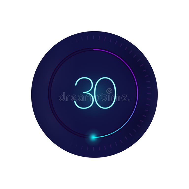 Countdown 30 Seconds Composition Stock Illustration - Illustration of ...