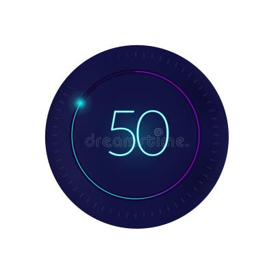 Countdown 50 Seconds Composition Stock Vector - Illustration of ...