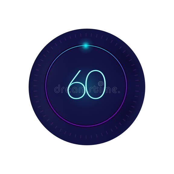 Countdown 60 Seconds Composition Stock Vector - Illustration of digital ...