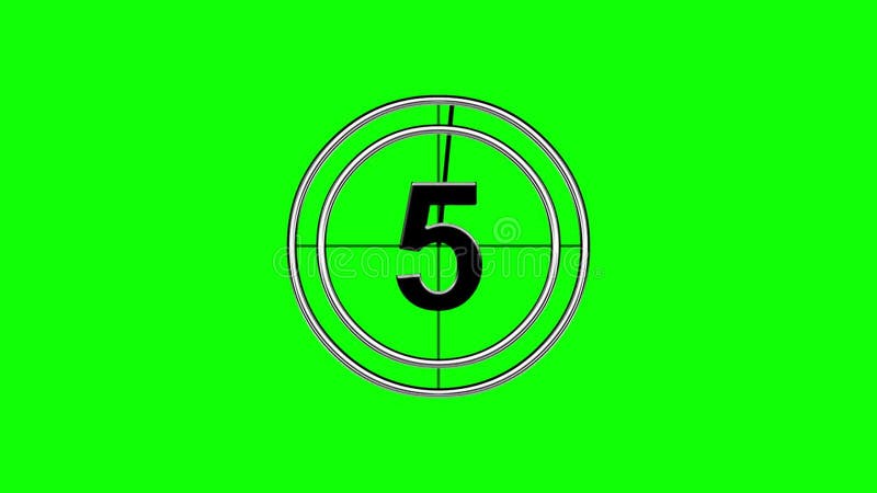 Countdown 10 Seconds Motion Graphics with Green Screen Background Stock ...