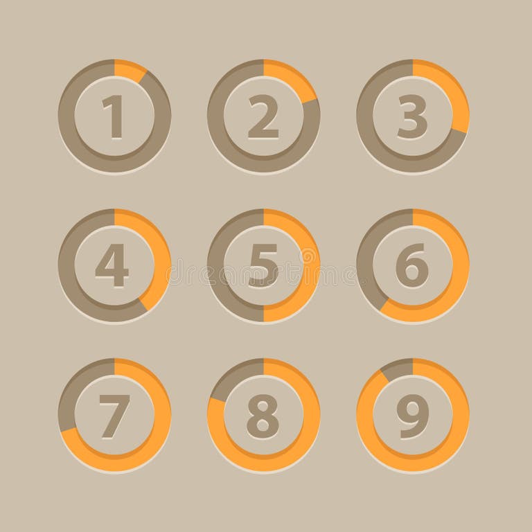 Countdown Section Icons Template Stock Vector - Illustration of ...