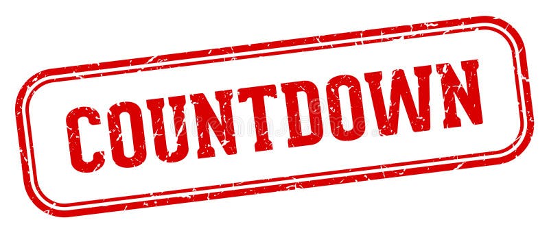 Countdown Rectangular Label Stock Illustrations – 58 Countdown ...