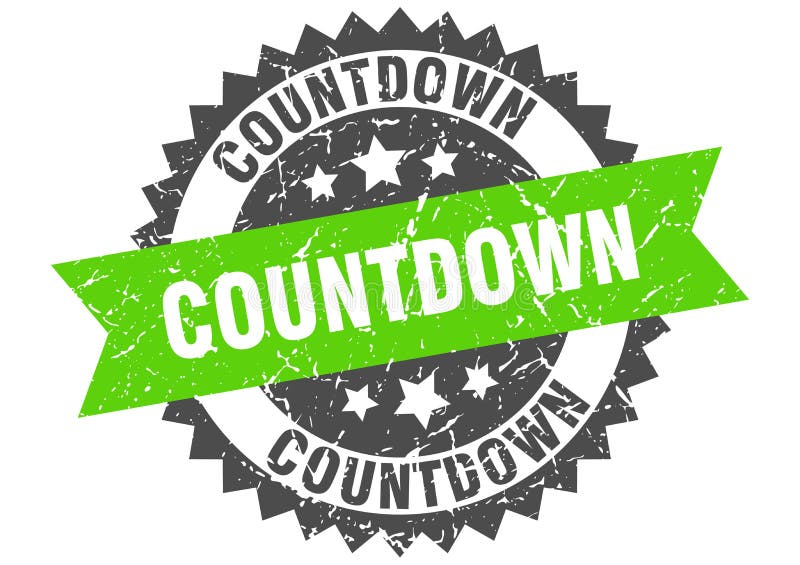 Countdown Stamp. Countdown Grunge Round Sign Stock Vector ...