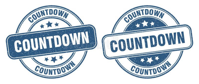Countdown Stamp. Countdown Label. Round Grunge Sign Stock Vector ...
