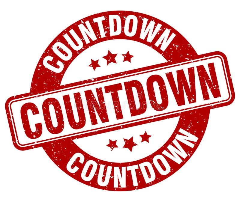 Countdown Stamp. Countdown Label. Round Grunge Sign Stock Vector ...