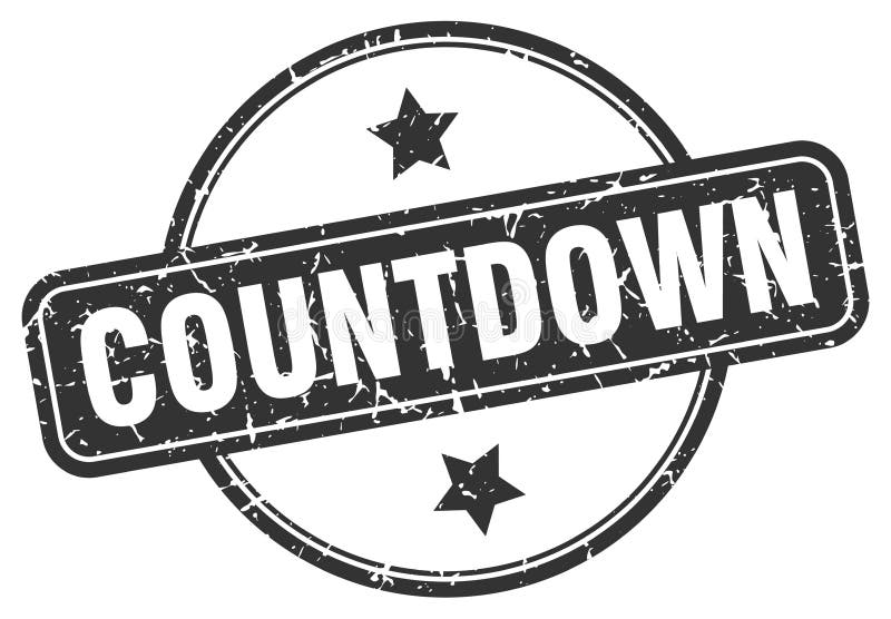 Countdown Stamp. Countdown Round Vintage Grunge Label Stock Vector ...