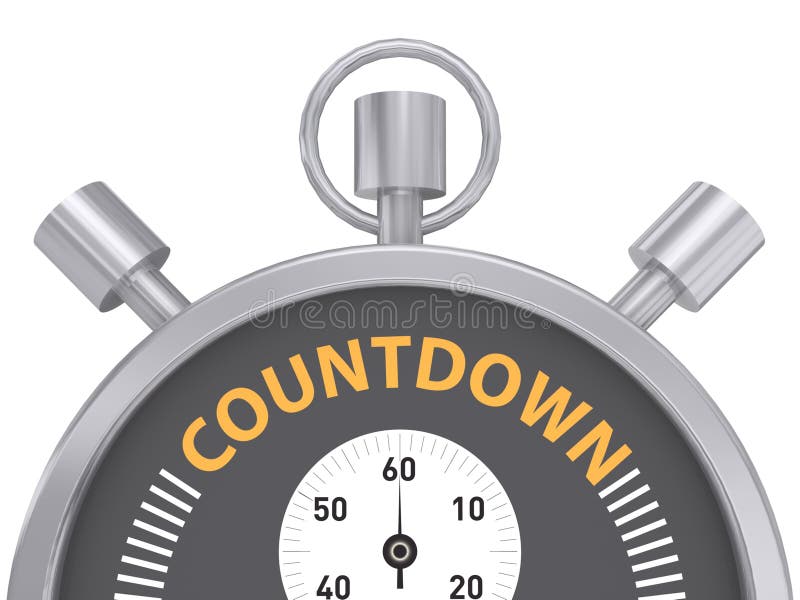 Countdown stopwatch stock illustration. Illustration of countdown ...