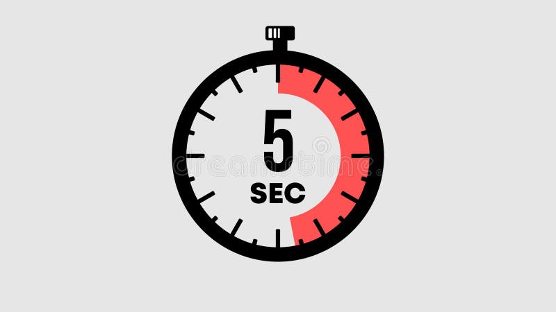 Countdown of Symbolic 10 Seconds Graphic Animation. Alpha Channel Stock ...