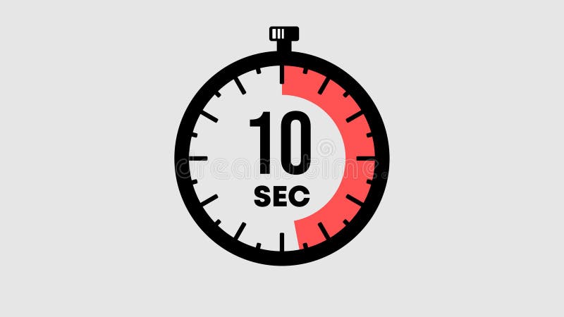 Countdown of Symbolic 20 Seconds Graphic Animation. Alpha Channel Stock ...