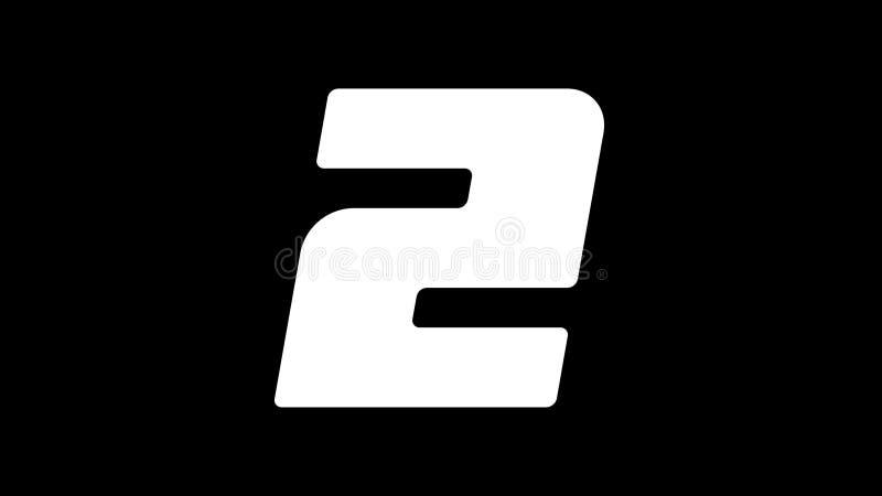 Countdown Three, Two, One or 3, 2, 1, Go, Graphic Animation. White ...