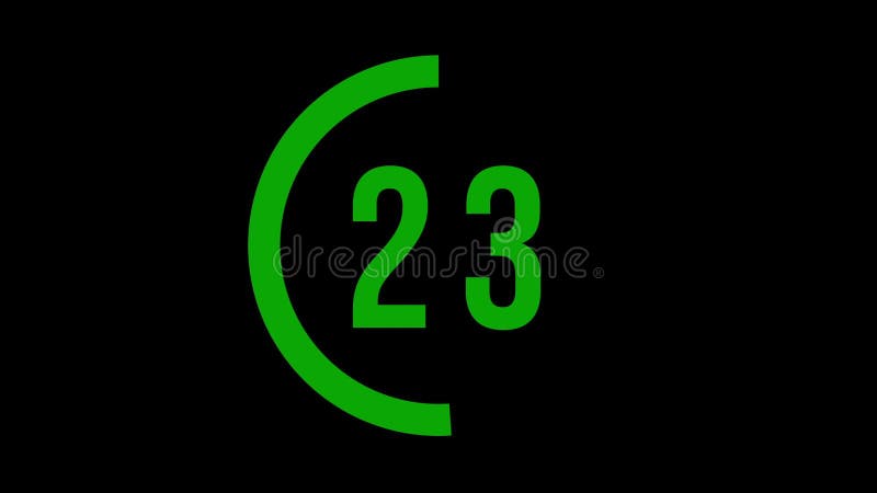 Countdown Timer with Black Background Stock Video - Video of white ...