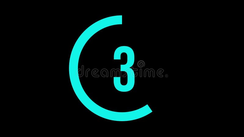 Countdown Timer with Black Background Stock Footage - Video of watch ...