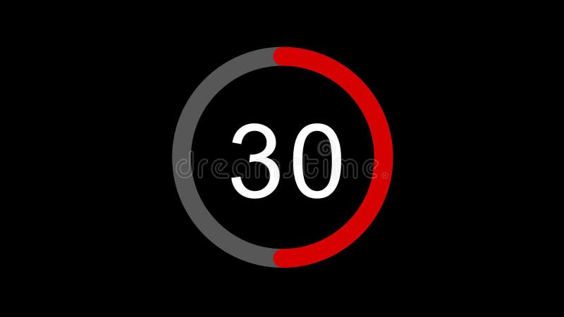 WORKOUT GYM Countdown Timer with Black Background Stock Footage - Video ...