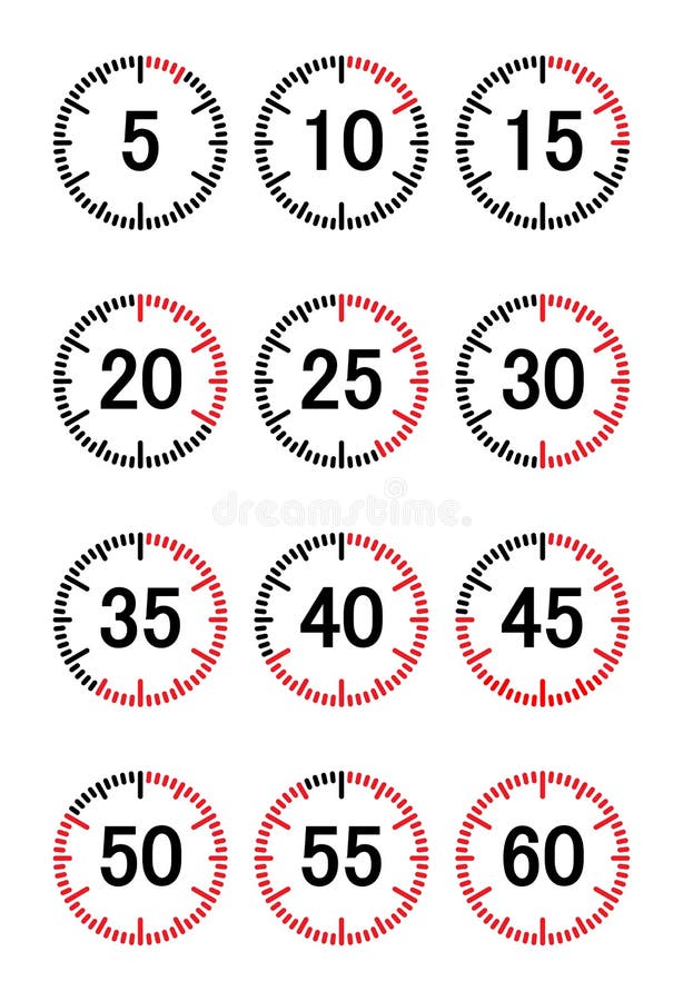 Countdown Timer, Clock or Time Counter. Transparent Background Stock ...