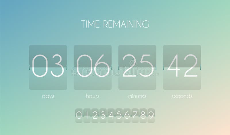 Countdown Timer. Count Creative Clock for Website. Count Down Remaining ...