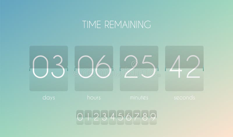 Countdown Timer. Count Creative Clock for Website. Count Down Remaining ...