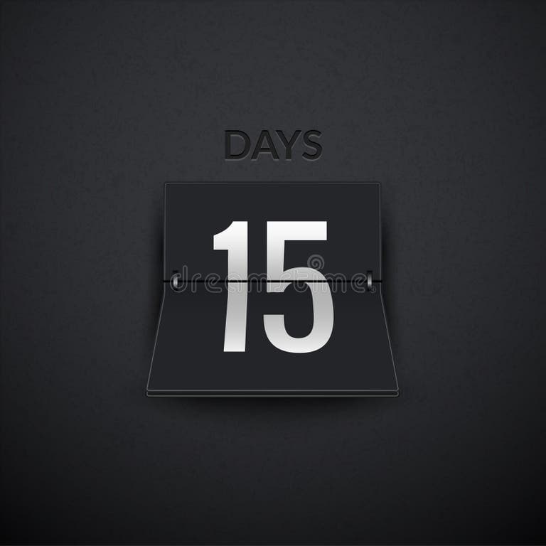 Countdown Timer Days Counter. Flip Vector Timer Template. Display ...