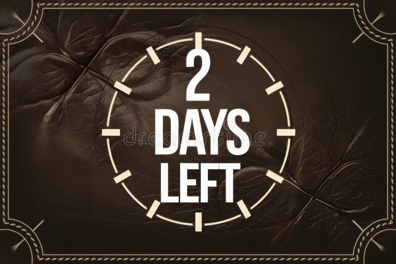 Elegant Black Friday Countdown Timer Textured Leather Background ...