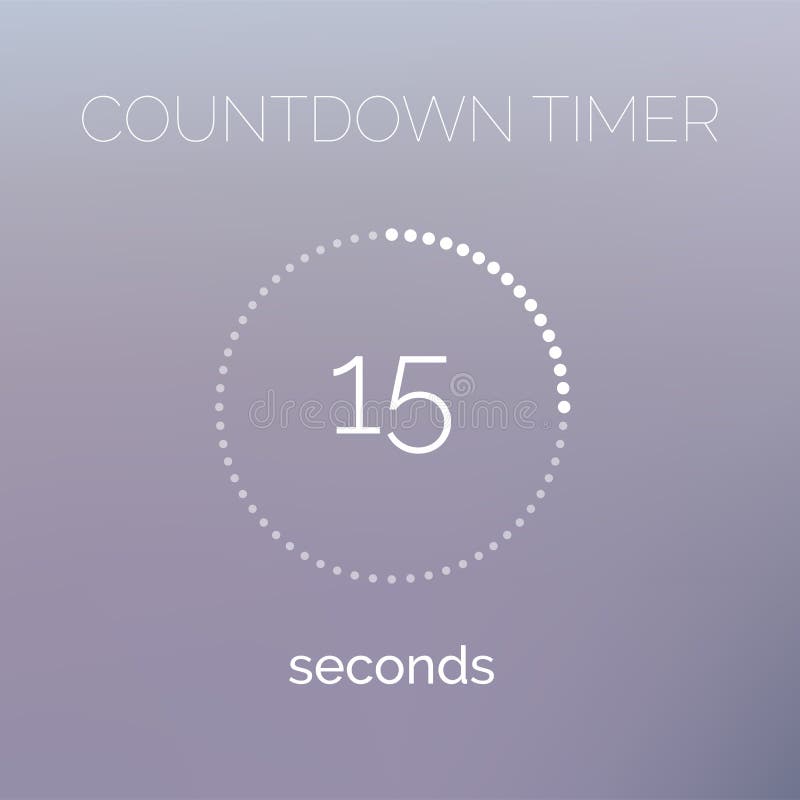 Countdown Timer Digital Counter Clock Vector Timer Stock Vector