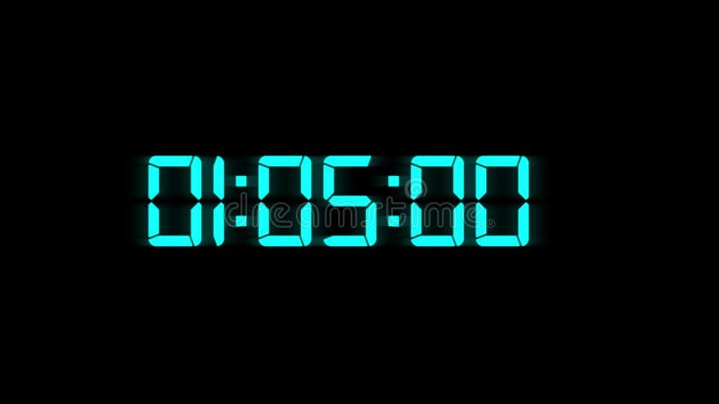 Countdown Timer Digital Digits Display Stock Footage - Video of ...