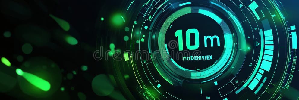 Countdown Timer Display Indicating 39 Minutes and 10 Seconds for ...