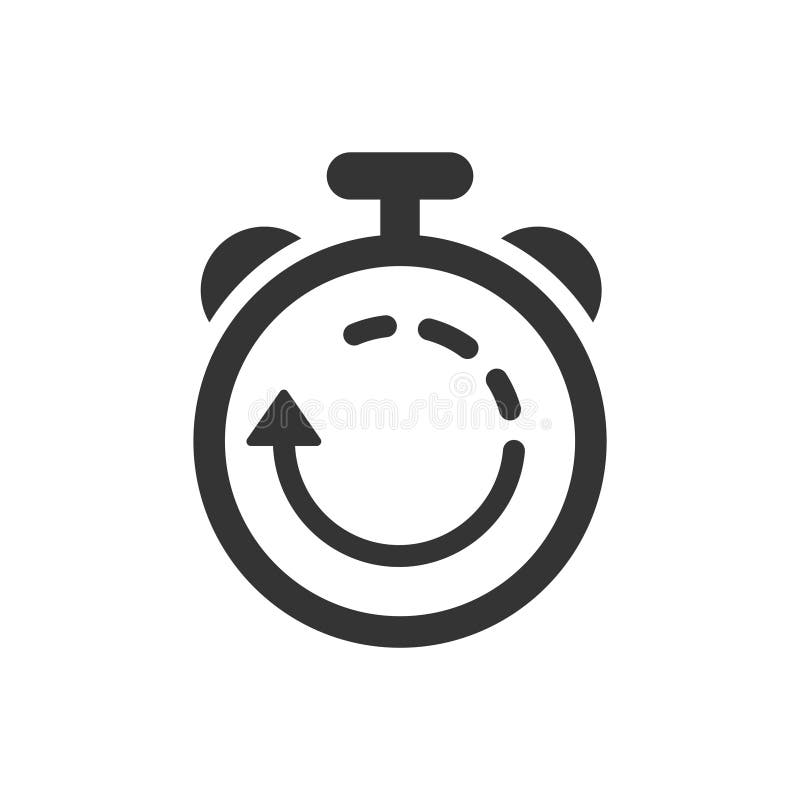Countdown timer icon stock vector. Illustration of clock - 129166643