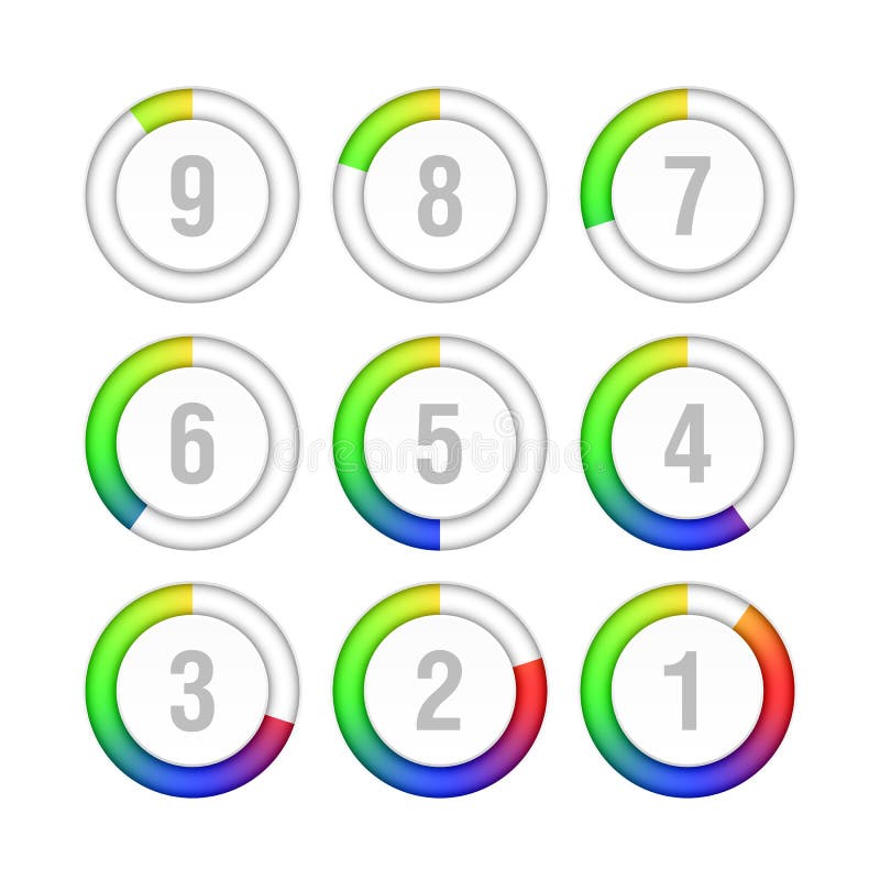 Countdown timer stock vector. Illustration of circle - 56777936