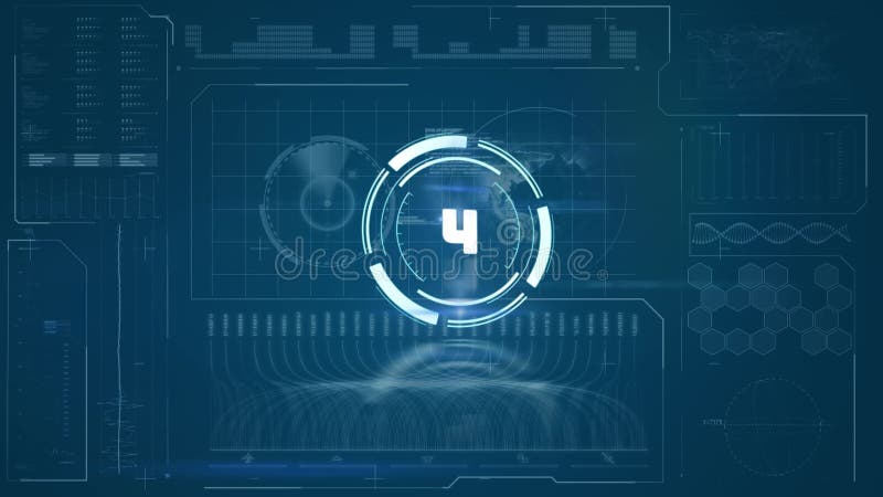 Countdown Timer Over Round Scanner Over Digital Interface with Data ... Countdown Timer Over Round Scanner Over Digital Interface with Data ...