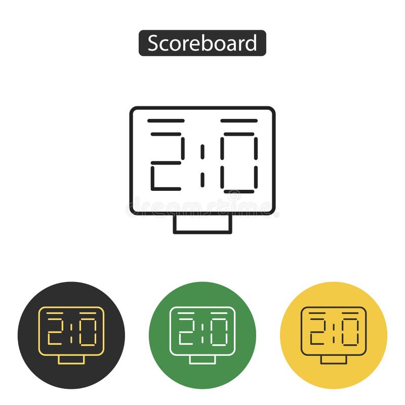 Countdown Timer, Scoreboard Icon. Stock Vector - Illustration of ...