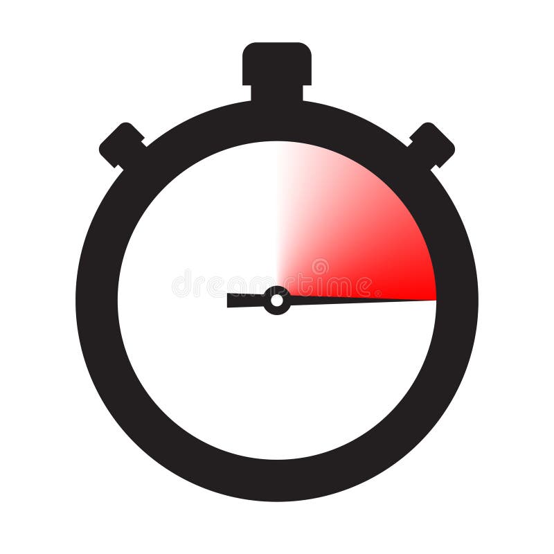 Countdown Timer Symbol Icon. Vector Stopwatch Symbol Stock Illustration ...