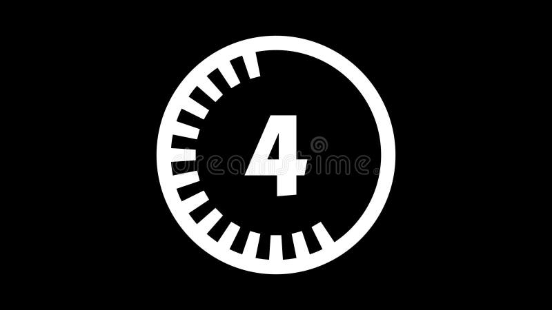 Countdown Timer from 9 To 0 in Bold Style Stock Video - Video of time ...