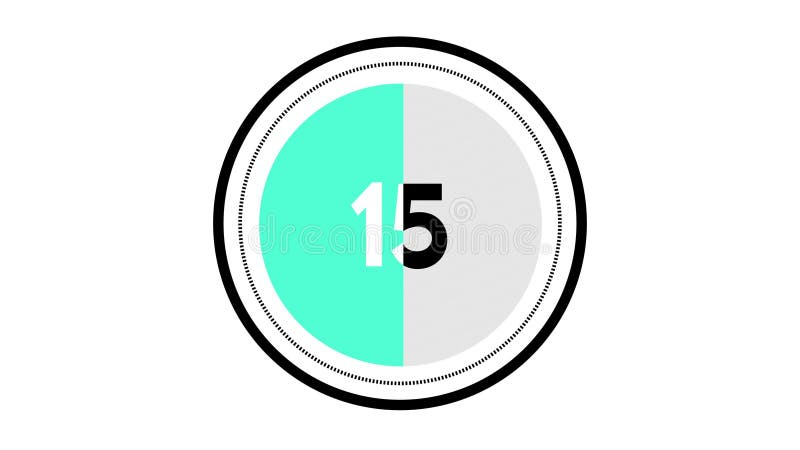 Countdown Timer from 30 To 0 Seconds Real Time. Modern Flat Design of ...